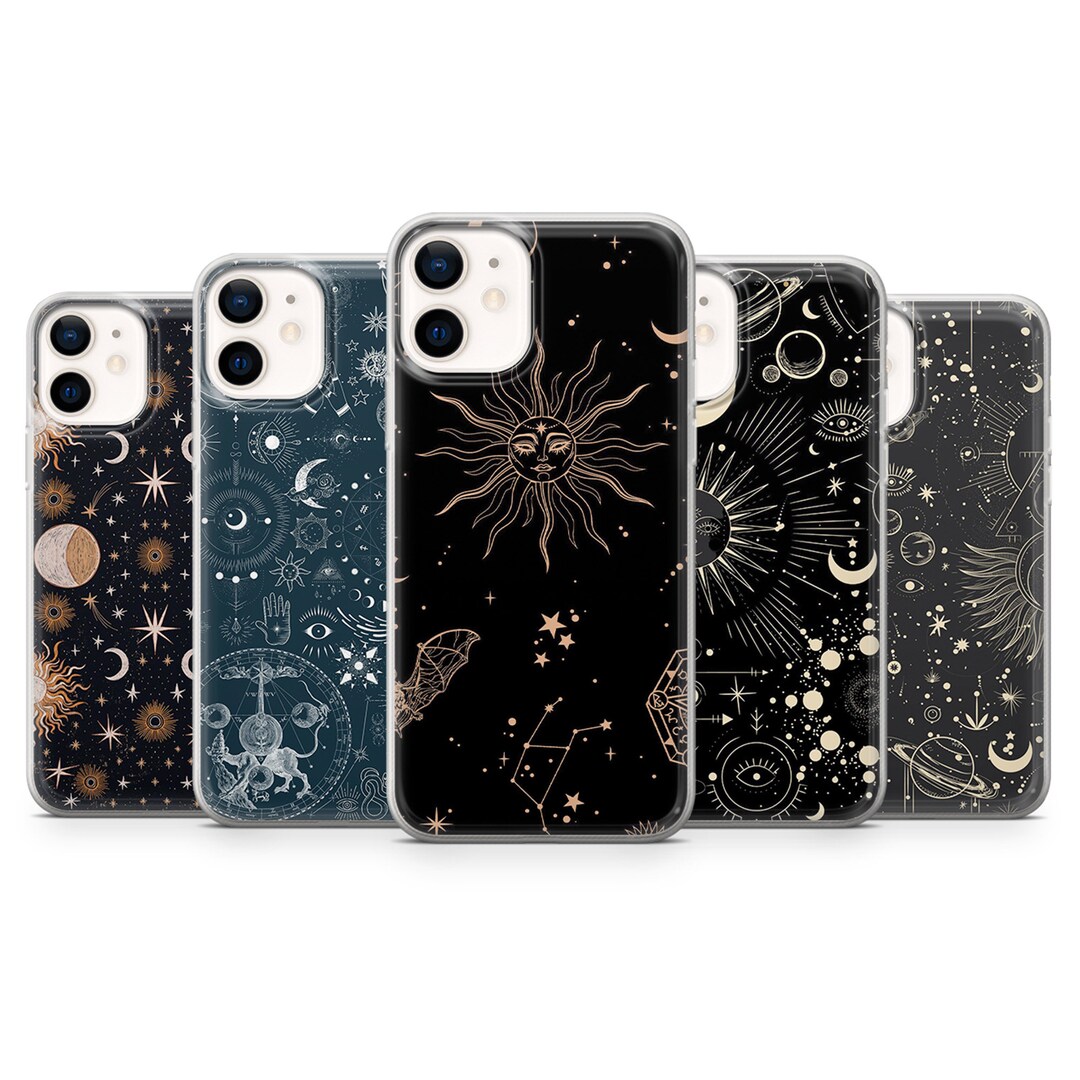 Mystic Night Sky Phone Case Universe Stars Cover for iPhone 15, 14, 13 ...