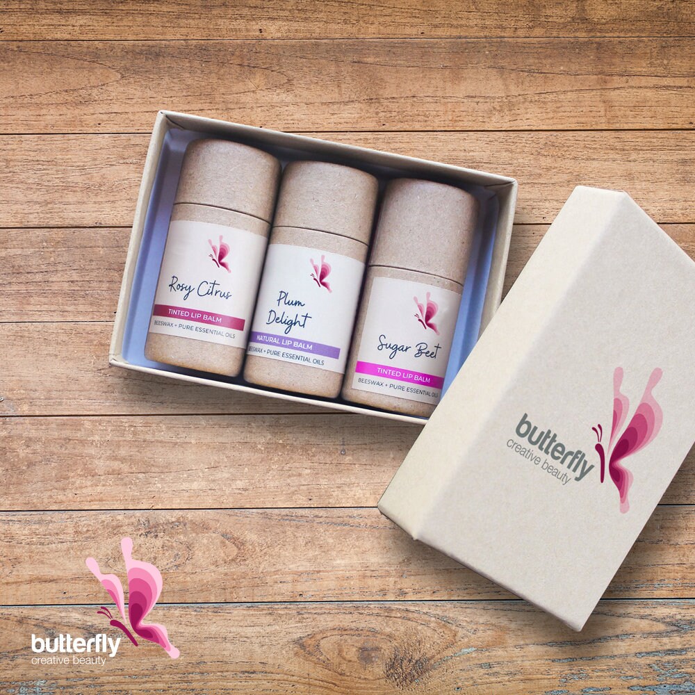 Custom Printed Lip Balm Boxes - QTY 100 Pcs - Etsy