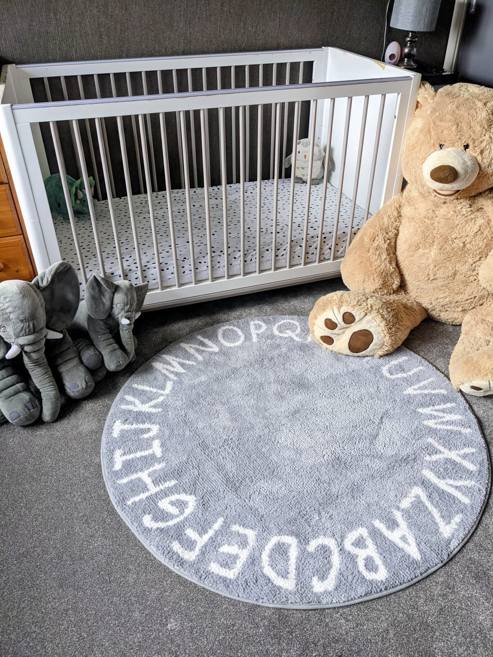 T'otherway Alphabet Rug - Soft Circle Play Mat - ABC Letters Round ...