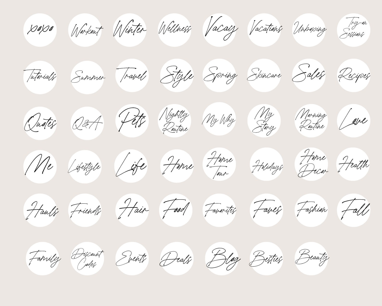 Minimalist Instagram Highlight Covers, Sage Green Lifestyle Highlight ...