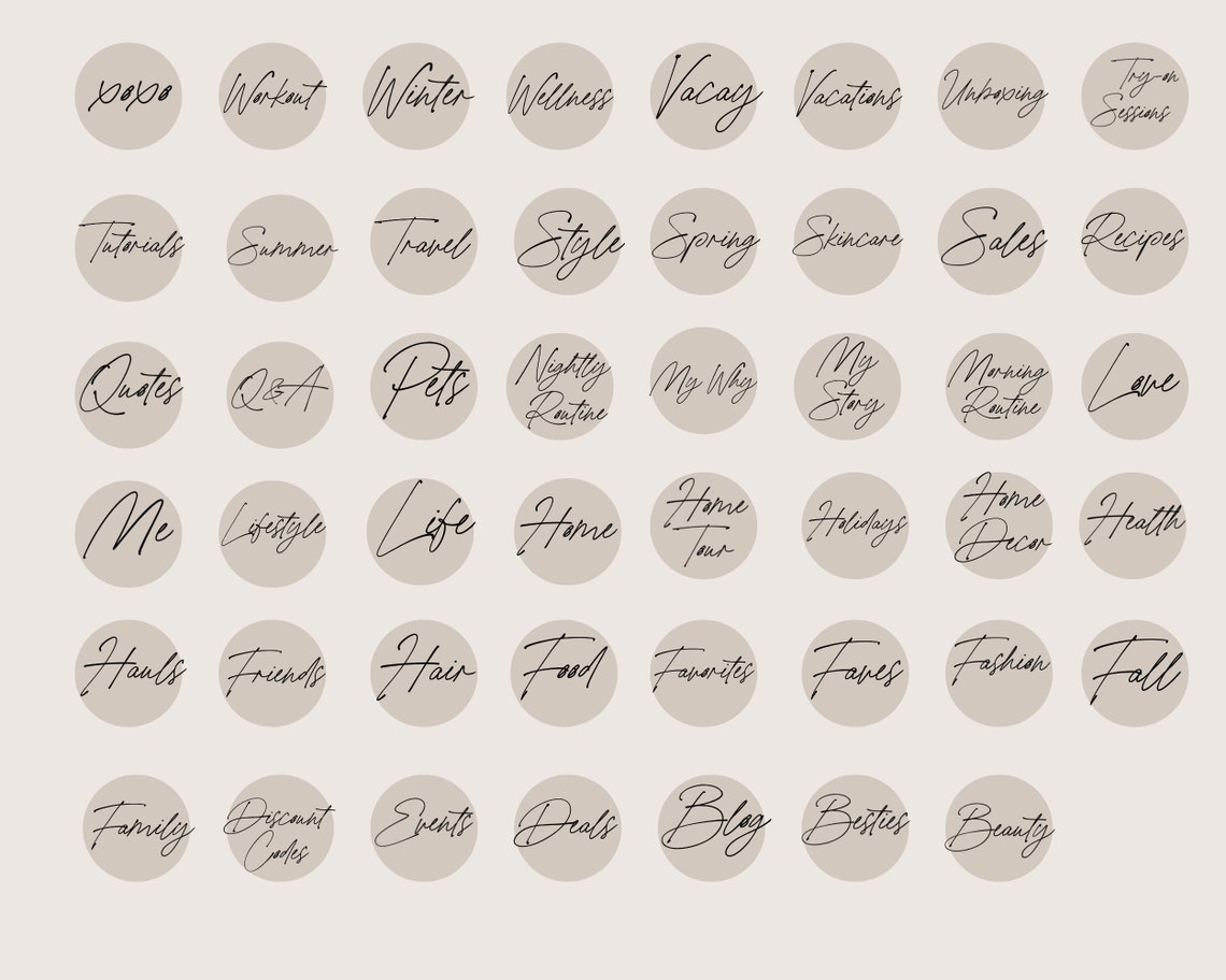 Minimalist Instagram Highlight Covers, Sage Green Lifestyle Highlight ...