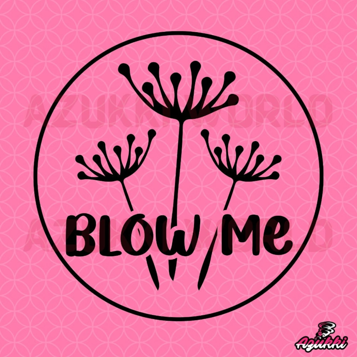 Blow Me SVG/PNG / Flower Designs / Flower Graphics / Flower ...