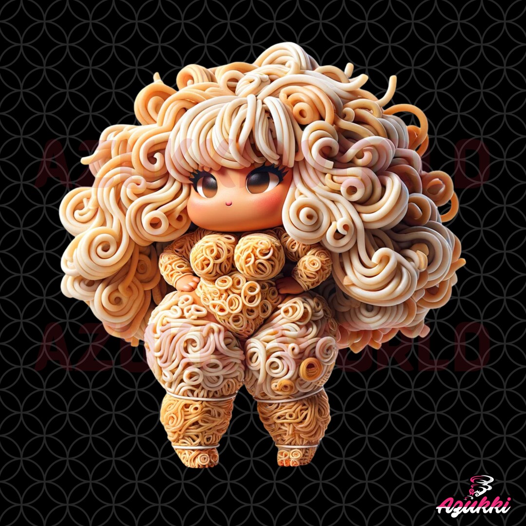 Chibi Noodle Girl SVG/PNG / Diseños / Gráfico / Ilustración / Vector ...