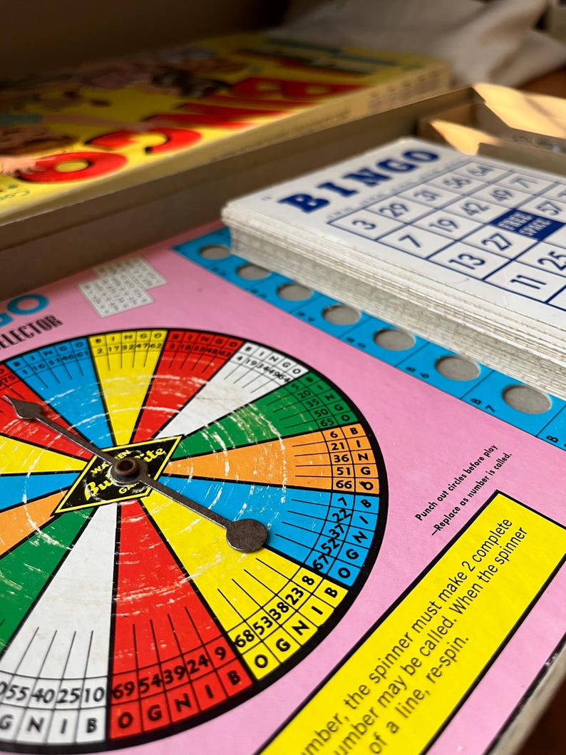 BINGO! Built-rite Games Cards, Spinner, Recording Chits, (not Complete ...