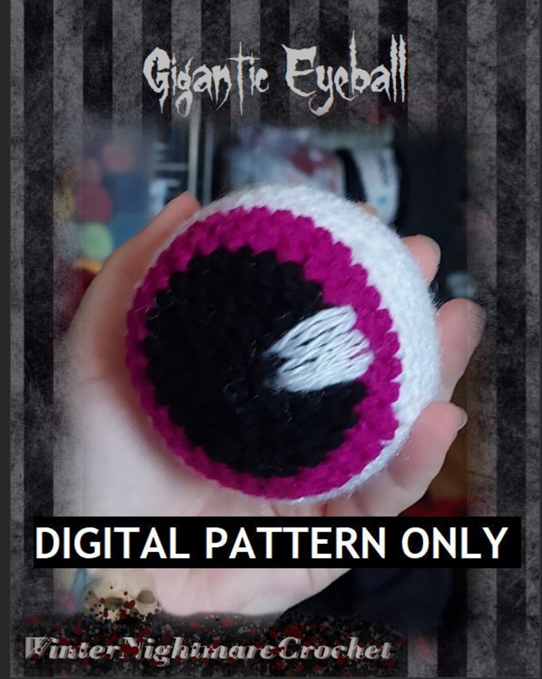 DIGITAL PATTERN ONLY Gigantic Eyeball Crochet Pattern Us Terms - Etsy