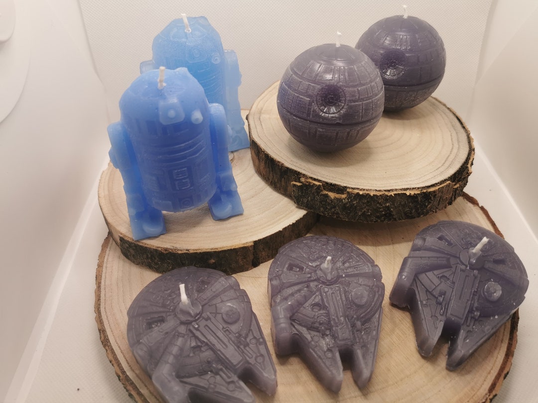 Star Wars Candles, Millennium Falcon, Death Star, R2D2 - Etsy UK
