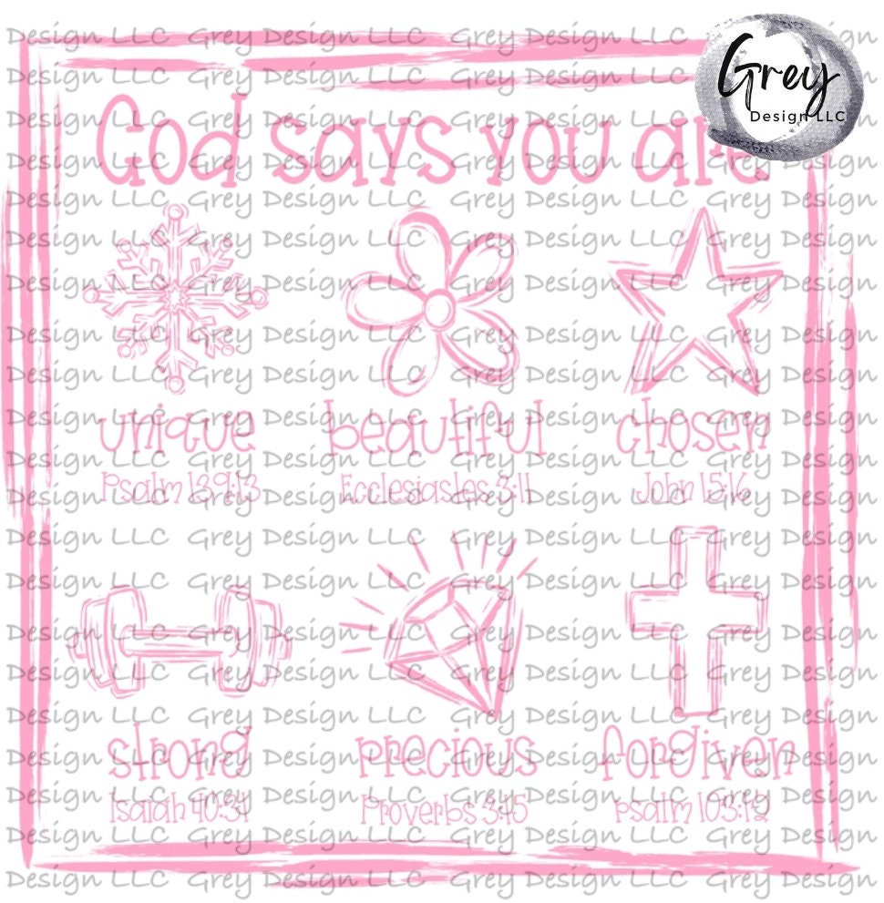 God Says You Are Png | Single Color Svg | Christianity Png | Bible ...