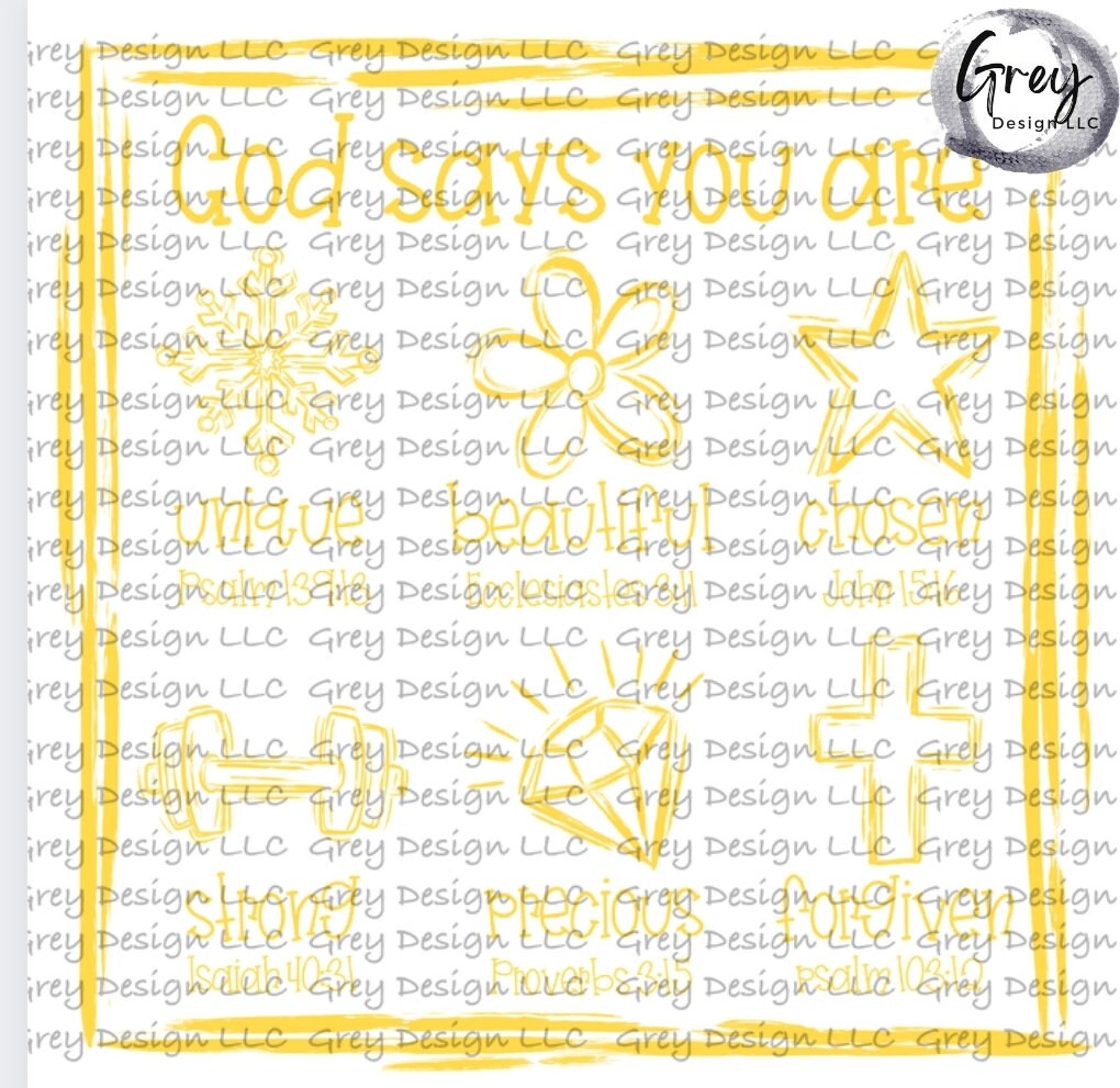 God Says You Are Png | Single Color Svg | Christianity Png | Bible ...