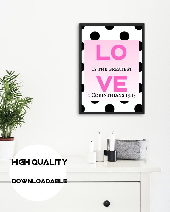 Polka Dot Inspirational Quote Inspirational Wall Art Office - Etsy