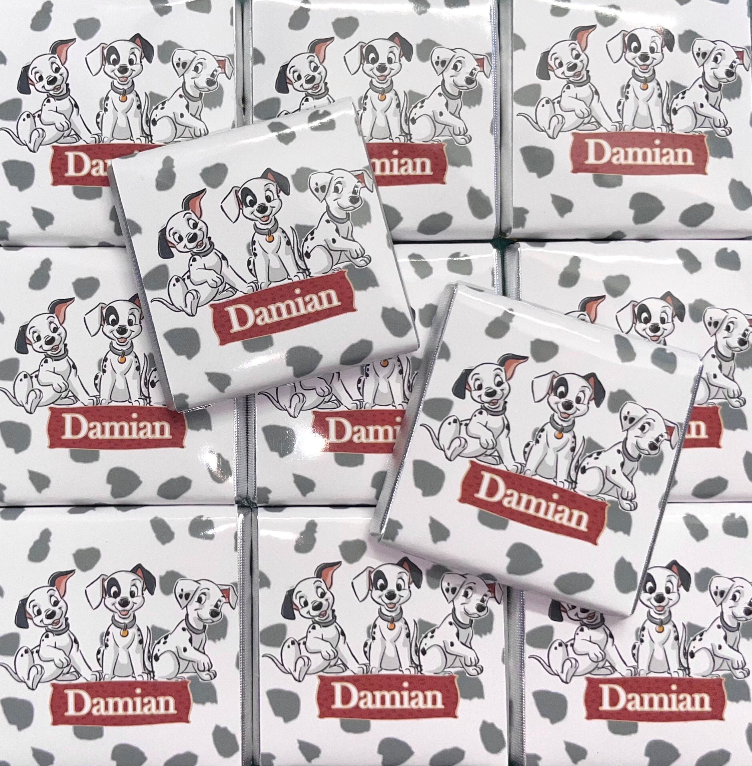 Personalized Chocolate Box 101 Dalmatians Chocolate Personalized Guest ...