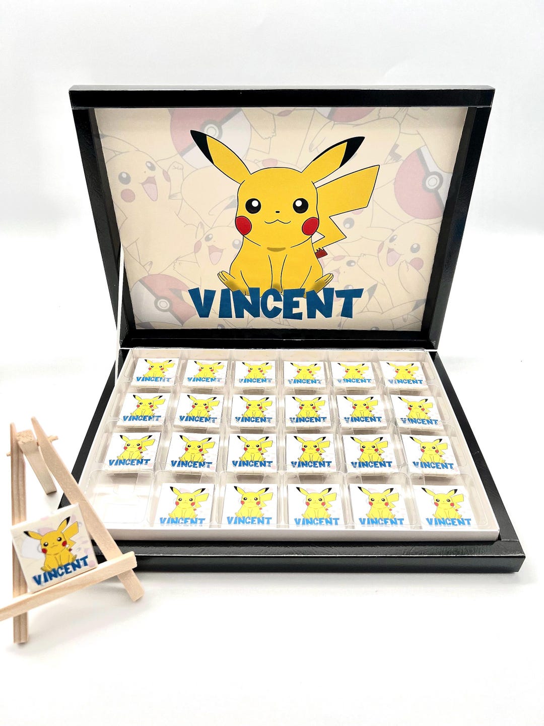 Chocolate Box Personalized Pokémon Pikachu Chocolate Party Favor ...