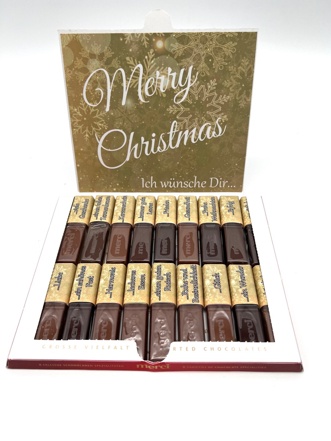 Merci Merry Christmas Geschenk Merci Aufkleber - Etsy.de