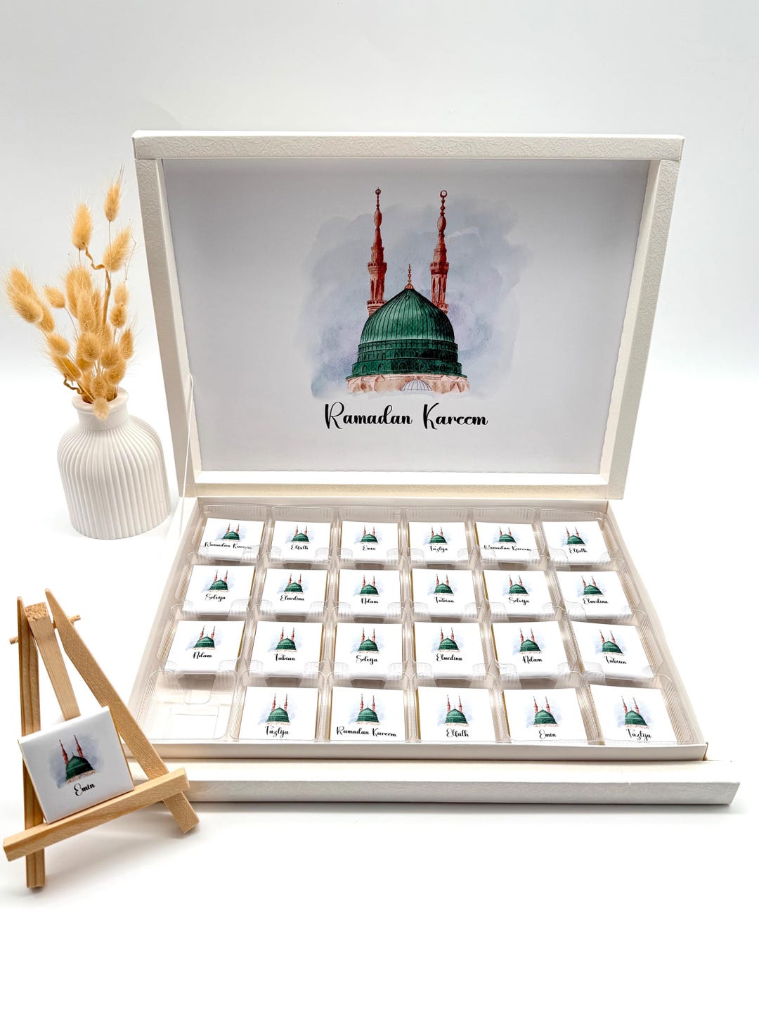 Chocolate Box Personalized Umrah Mubarak Gift Guest Gift in Different ...