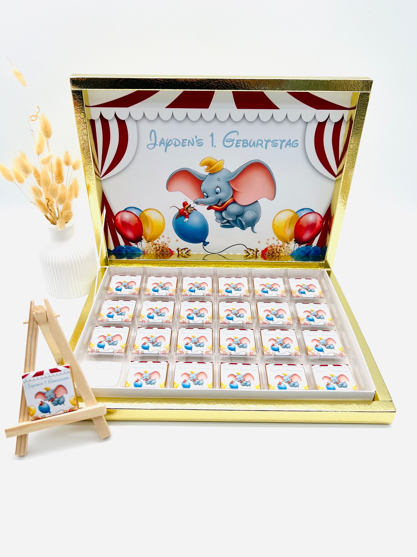 Chocolate Box Personalized Dumbo Guest Gift Party Favor Children's ...