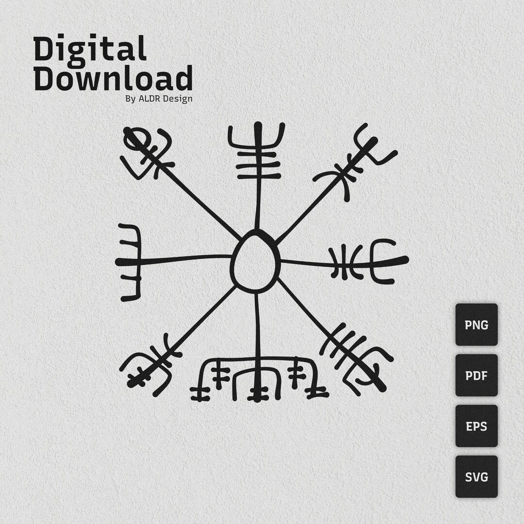 Vegvisir SVG Template | Papercut Design | Cricut, Silhouette, Glowforge ...