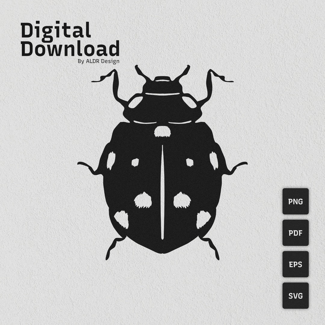 Ladybug SVG Template | Papercut Design | Cricut, Silhouette, Glowforge ...