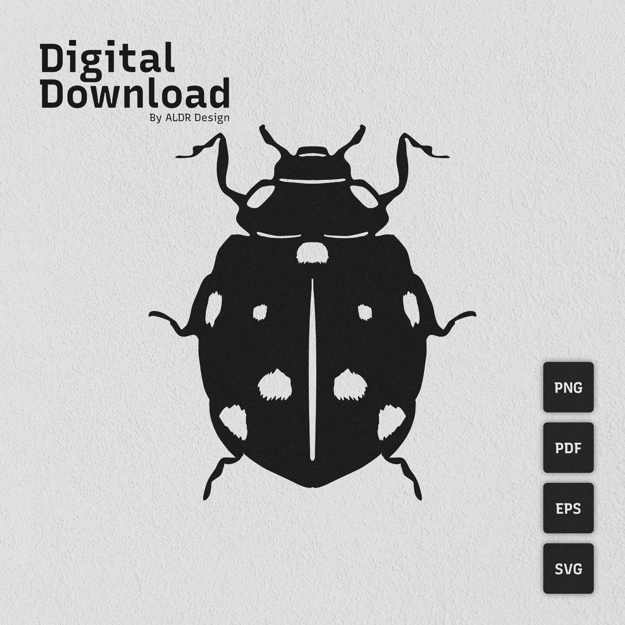 Ladybug SVG Template Papercut Design Cricut Silhouette - Etsy