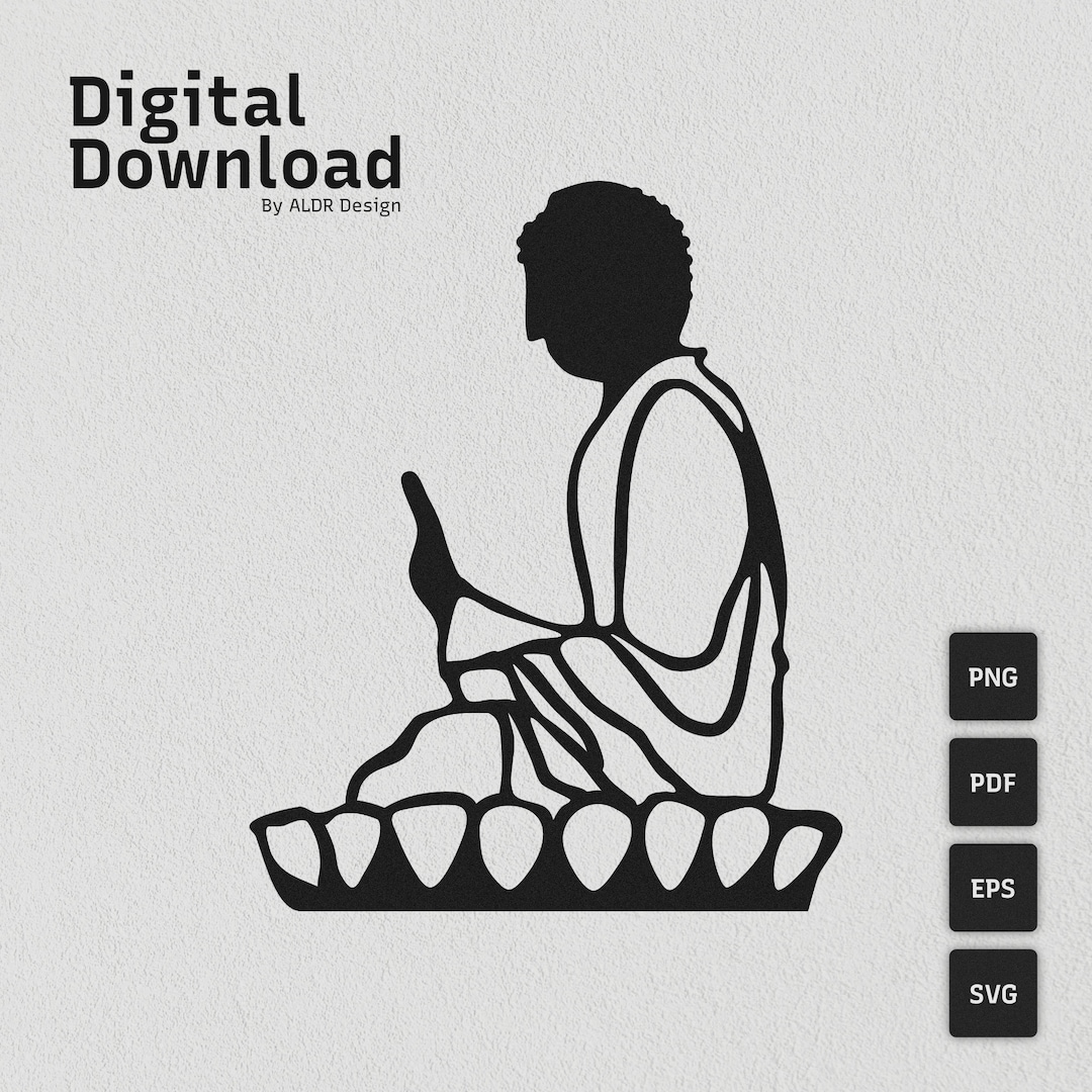 Modelo SVG de Buda | Design de corte de papel | Cricut, Silhueta ...