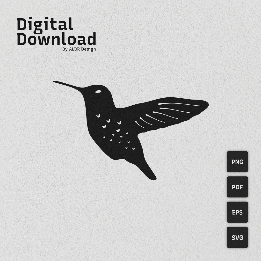 Hummingbird SVG Template: Papercut Design (digital Download) - Etsy