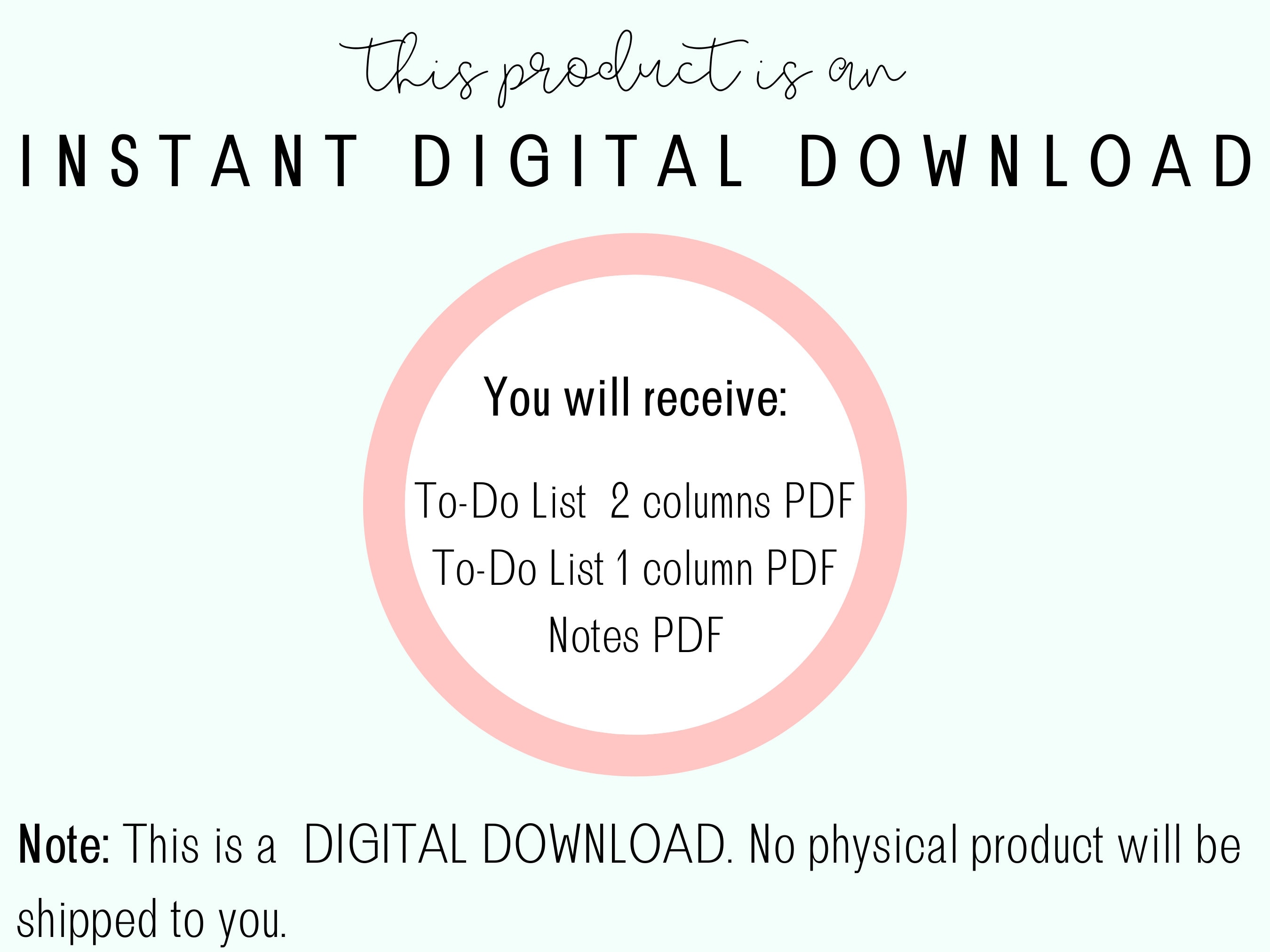 Boho Rainbow to Do List Printable Rainbows Digital Download - Etsy