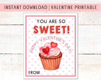 Berry Valentine Printable School Valentines Day Cards for Kids Instant ...