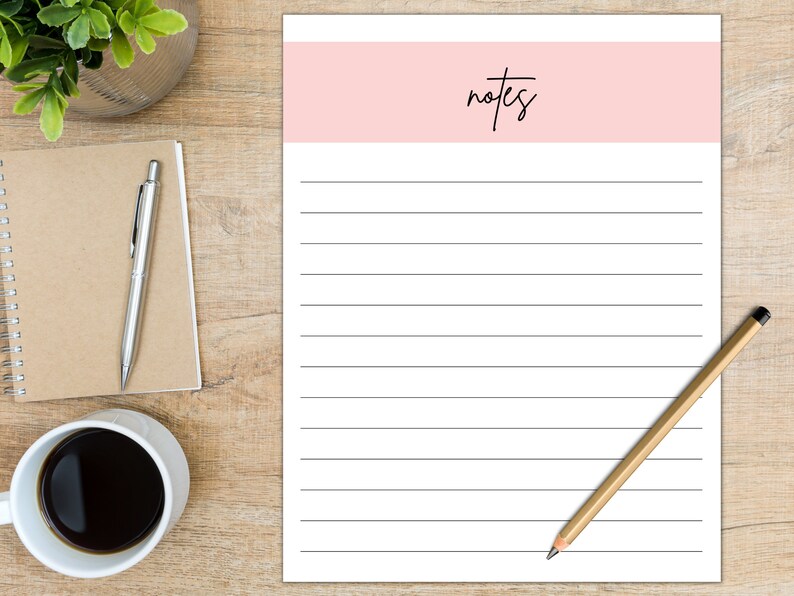 Simple Shopping List | to Do List | Notes | Printable | Digital ...
