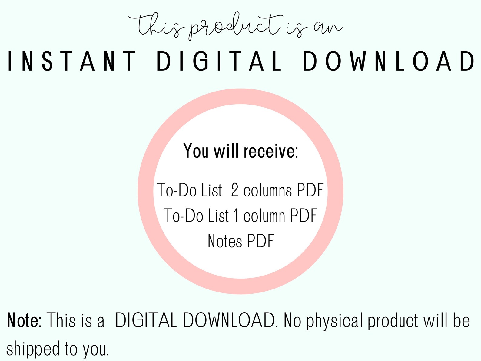 Colorful Rainbow to Do List Printable | Rainbows Digital Download To-do ...