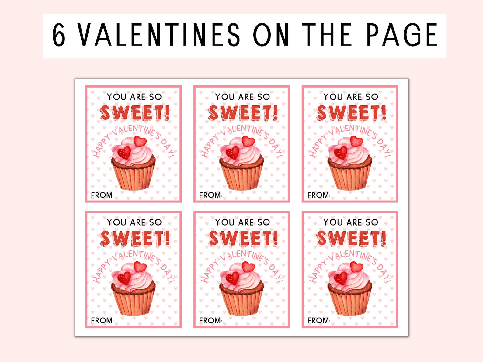Sweet Valentine Printable | School Valentines Day Cards for Kids ...