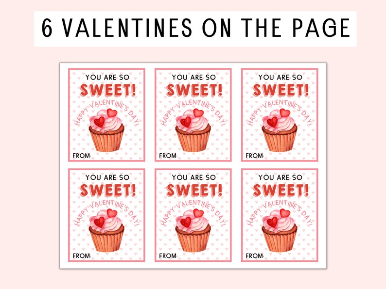 Sweet Valentine Printable | School Valentines Day Cards for Kids ...