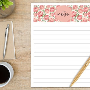 Cute Floral Printable to Do List | Notes PDF | Three Pages | Watercolor ...
