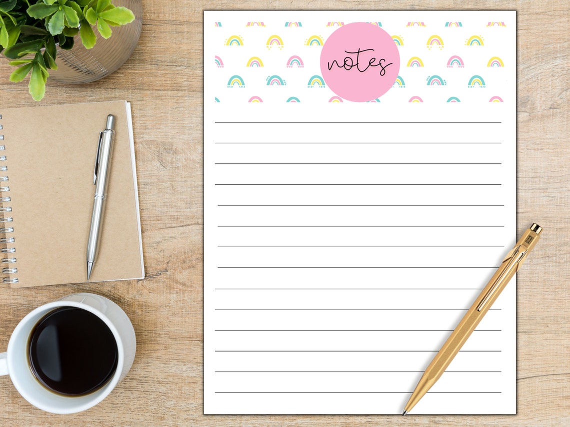 Colorful Rainbow to Do List Printable | Rainbows Digital Download To-do ...