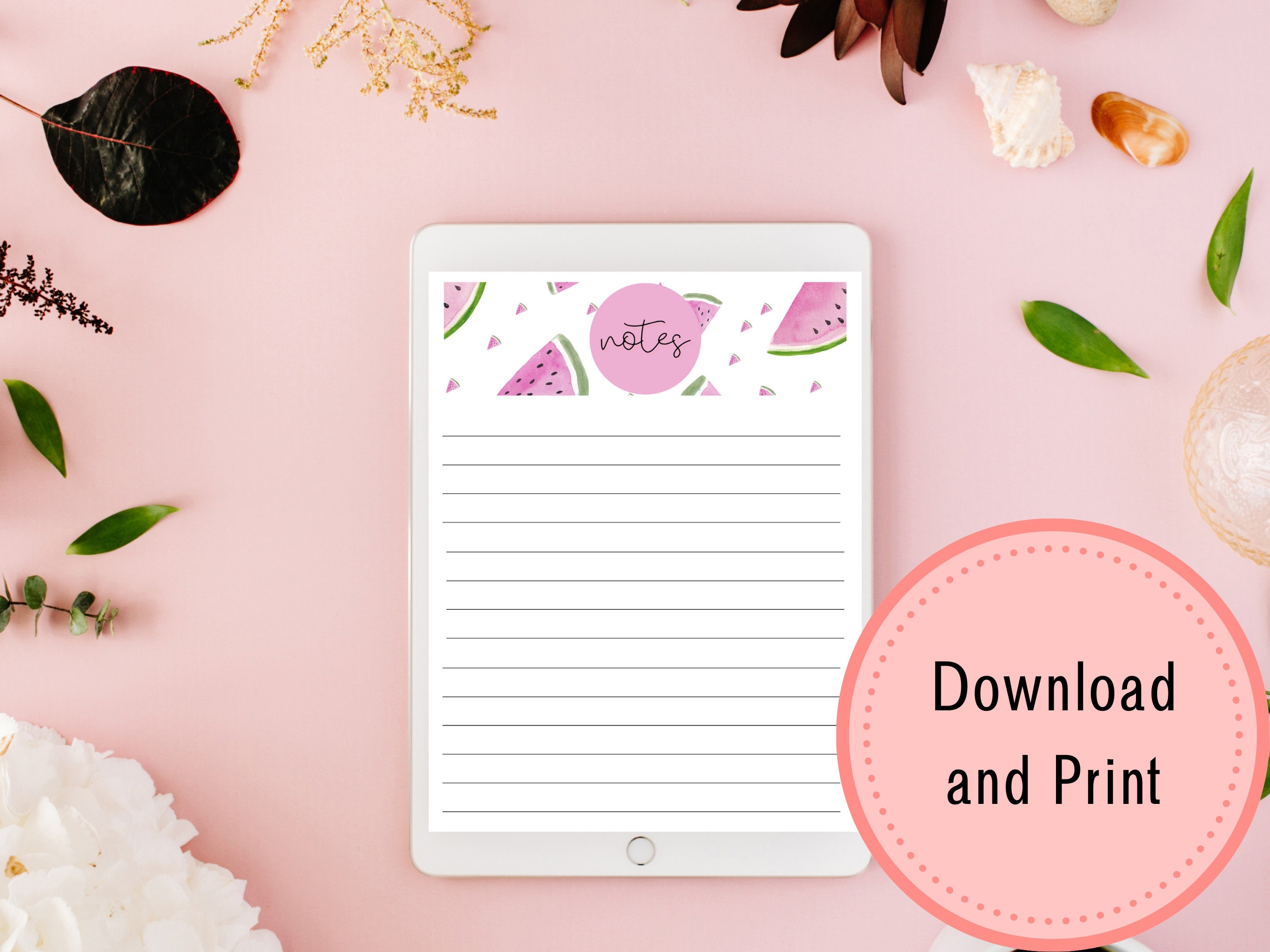 Cute Watermelon Printable to Do List | Notes PDF | Three Pages ...