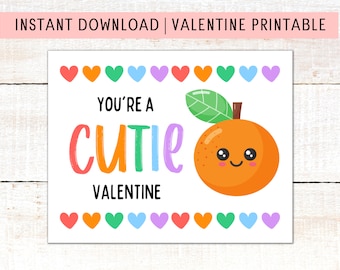 Printable Valentine's Day Cards for Instant Digital Download | Kids ...