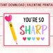 Berry Valentine Printable | School Valentine's Day Cards for Kids ...
