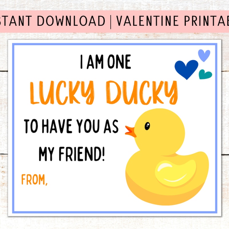 Ducky Valentine Digital - Etsy