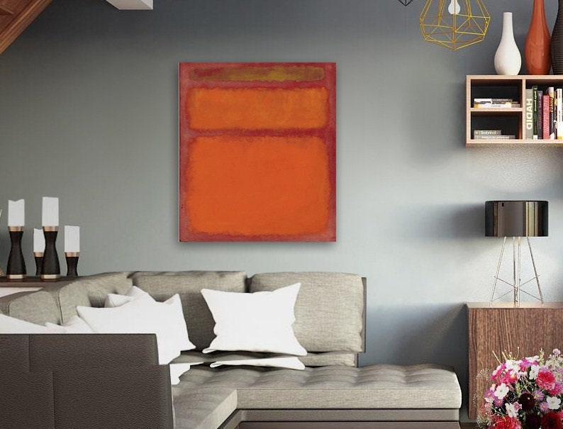 Mark Rothko /orange Red Yellow 1961 /canvas Print/art/home - Etsy