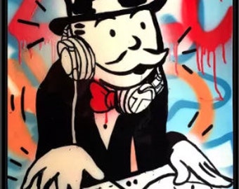 Dj Monopoly Art - Etsy