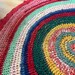 Huge RARE Vintage 60s-70s Handmade Colorful Round Rag Rug - Etsy