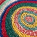 Huge RARE Vintage 60s-70s Handmade Colorful Round Rag Rug - Etsy