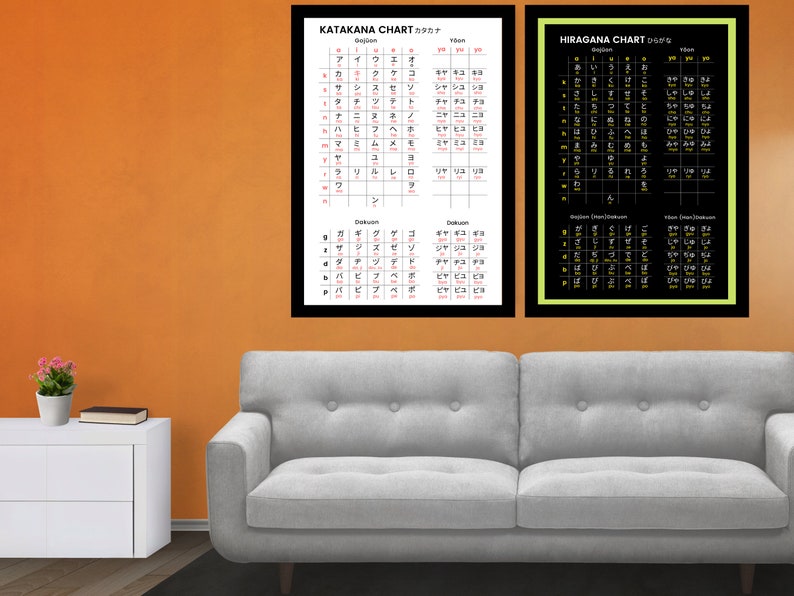 Printable Japanese Katakana Alphabet Characters Printable Chart ...