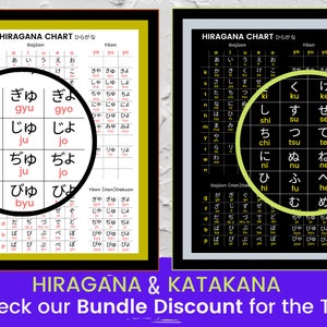 Printable Japanese Hiragana Alphabet Characters Printable Chart ...