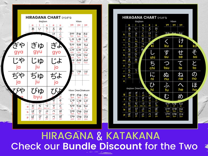 Printable Japanese Hiragana Alphabet Characters Printable Chart ...