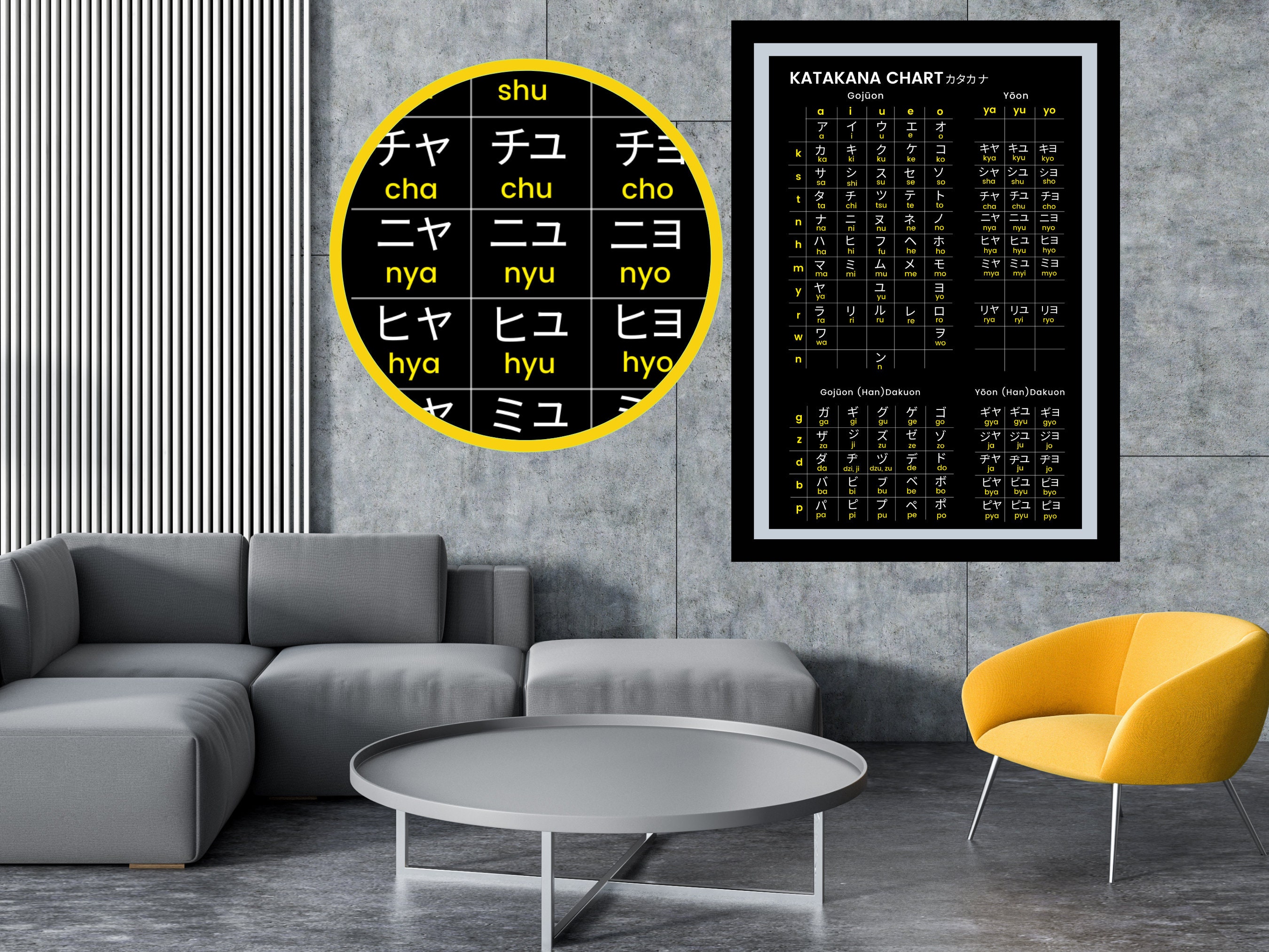Printable Japanese Katakana Alphabet Characters Printable Chart ...