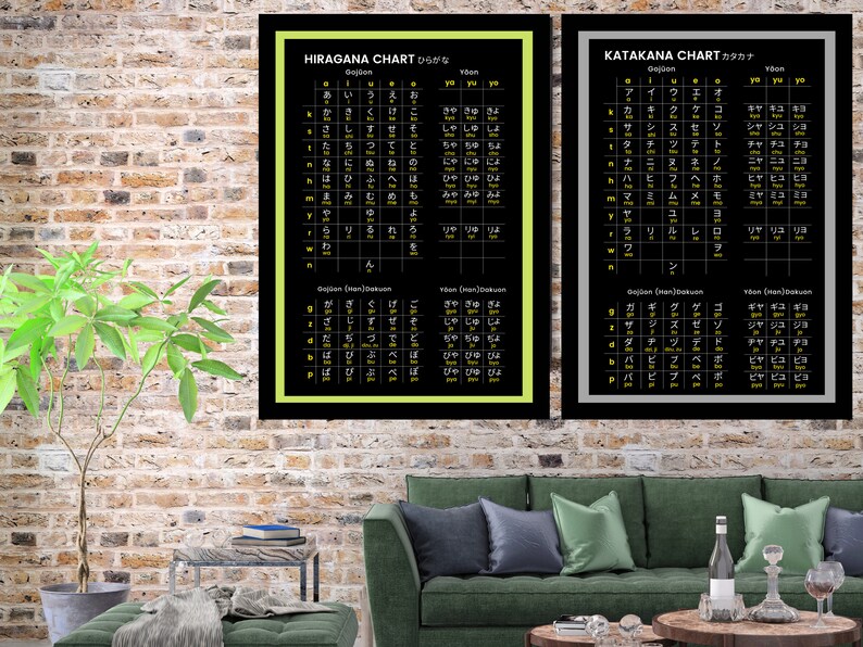 Printable Japanese Katakana Alphabet Characters Printable Chart ...