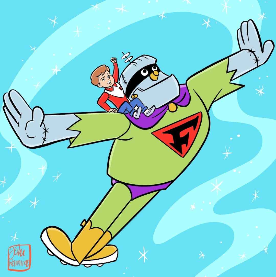 Frankenstein Jr and Buzz Conroy Print on Fine Art Paper - Etsy