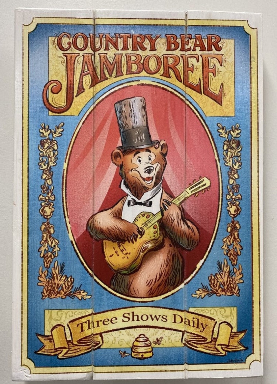 Country Bear Jamboree Featuring Henry Whitewashed Wood Art - Etsy