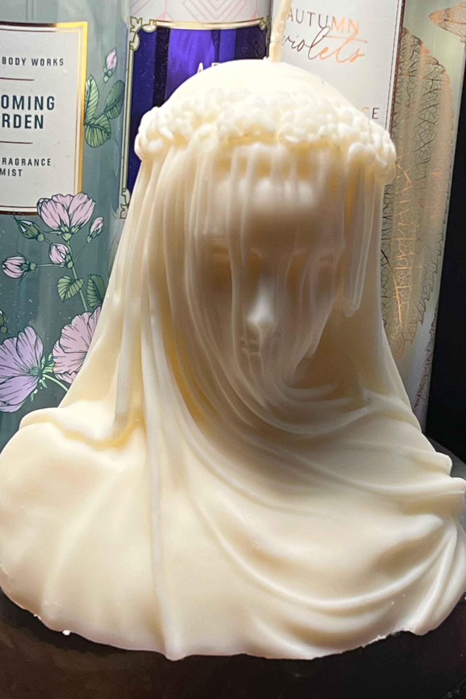 Veiled Goddess Pillar Candle - Etsy