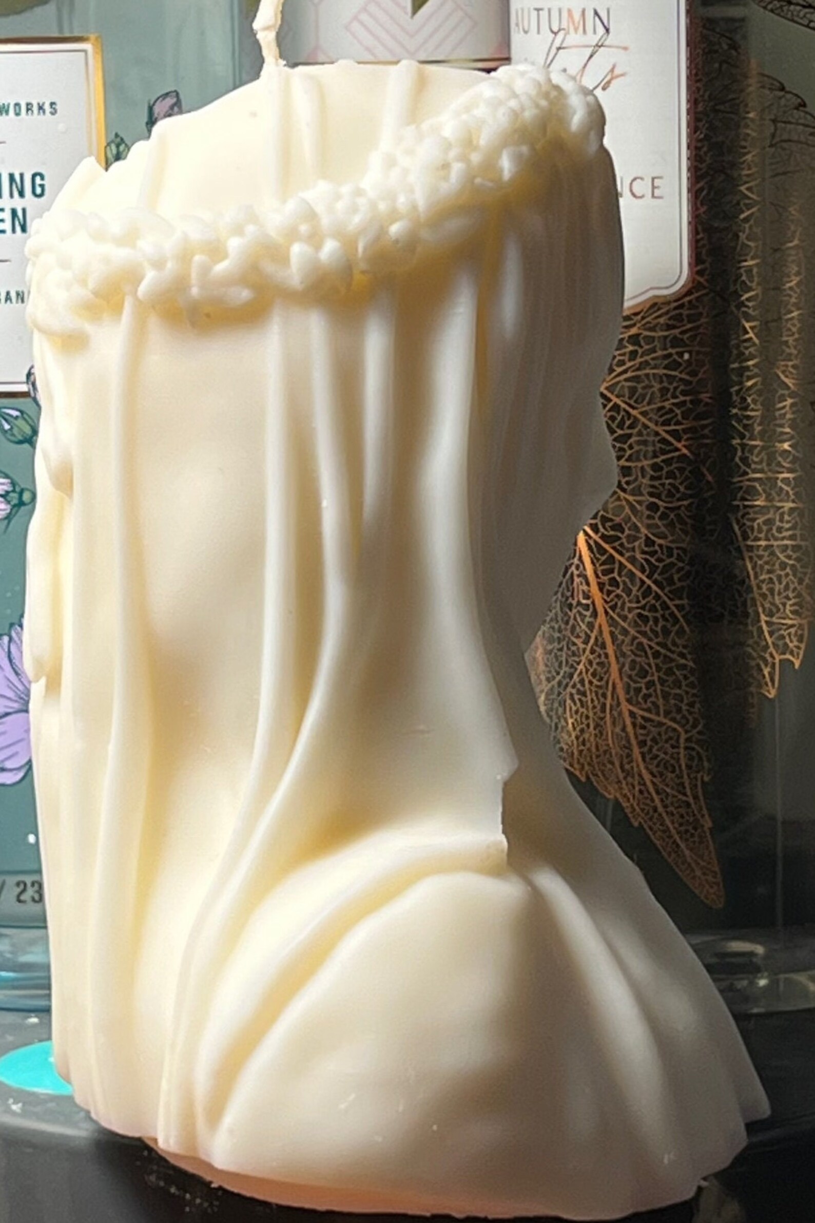 Veiled Goddess Pillar Candle - Etsy