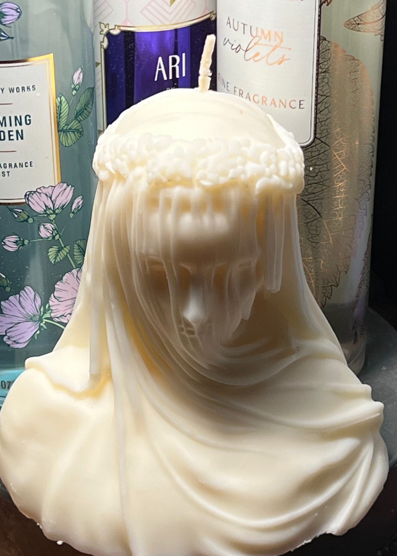 Veiled Goddess Pillar Candle - Etsy
