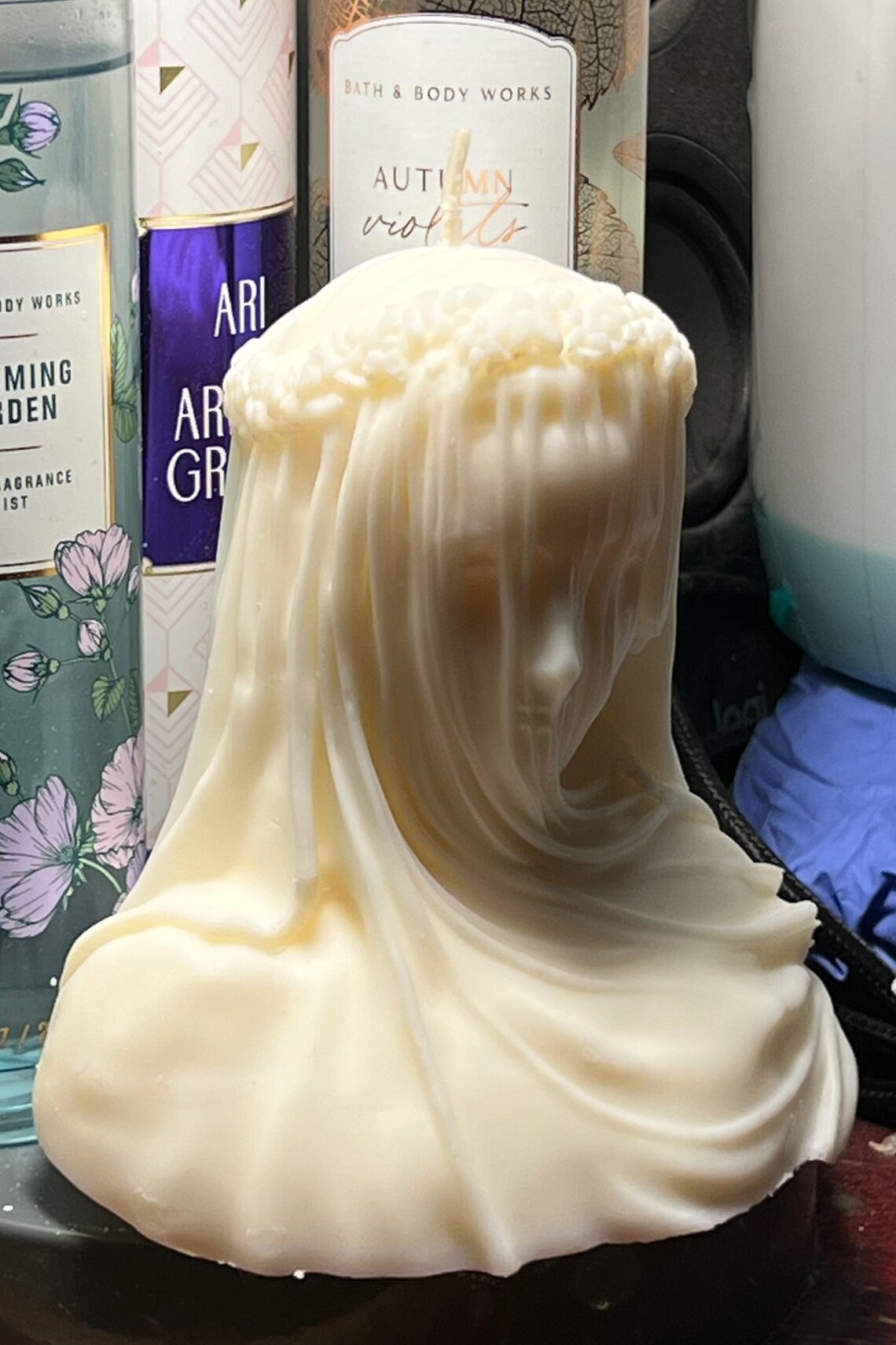 Veiled Goddess Pillar Candle - Etsy